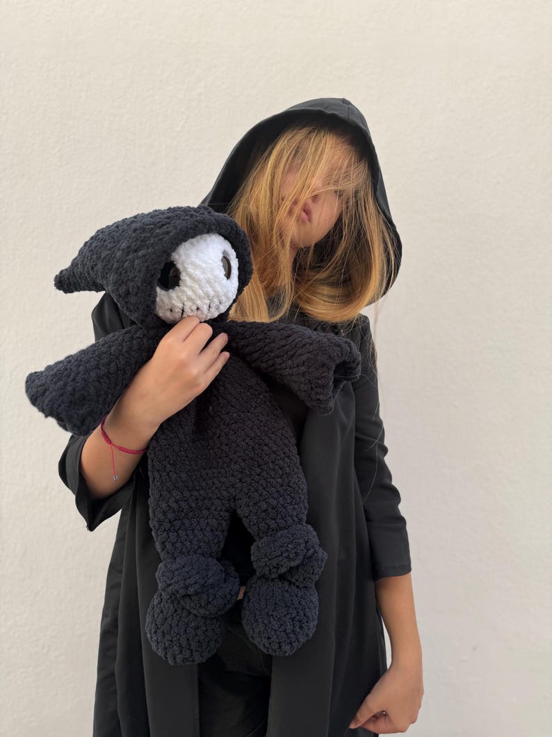 Crochet Grim Reaper Pattern: Easy Halloween Amigurumi Snuggler (PDF ...