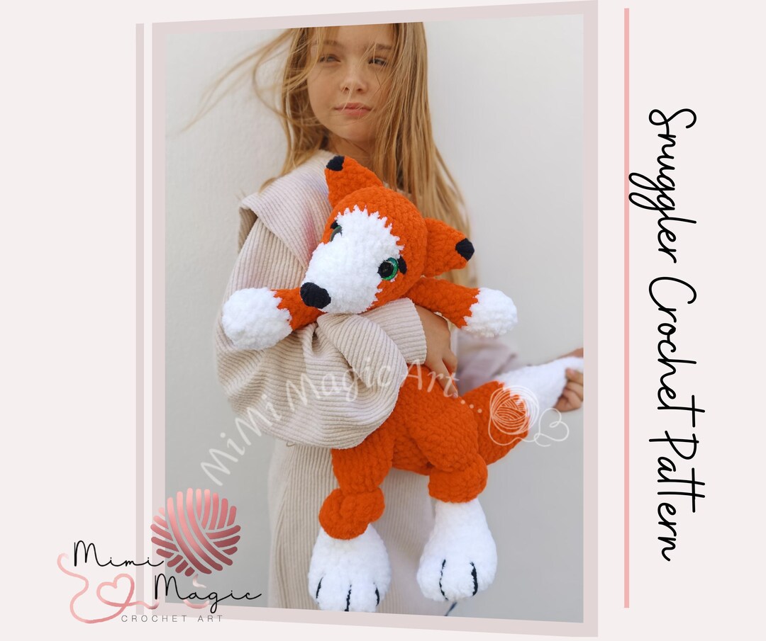 Crochet Pattern for Forest Fox Snuggler, Amigurumi Plush Toy for Fox ...