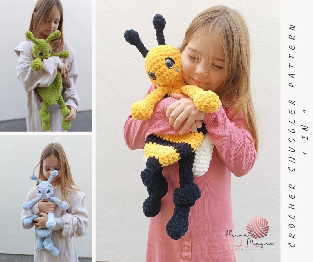 Crochet Insect Snuggler Pattern: Bee, Ant, Cricket Amigurumi (PDF) - Etsy