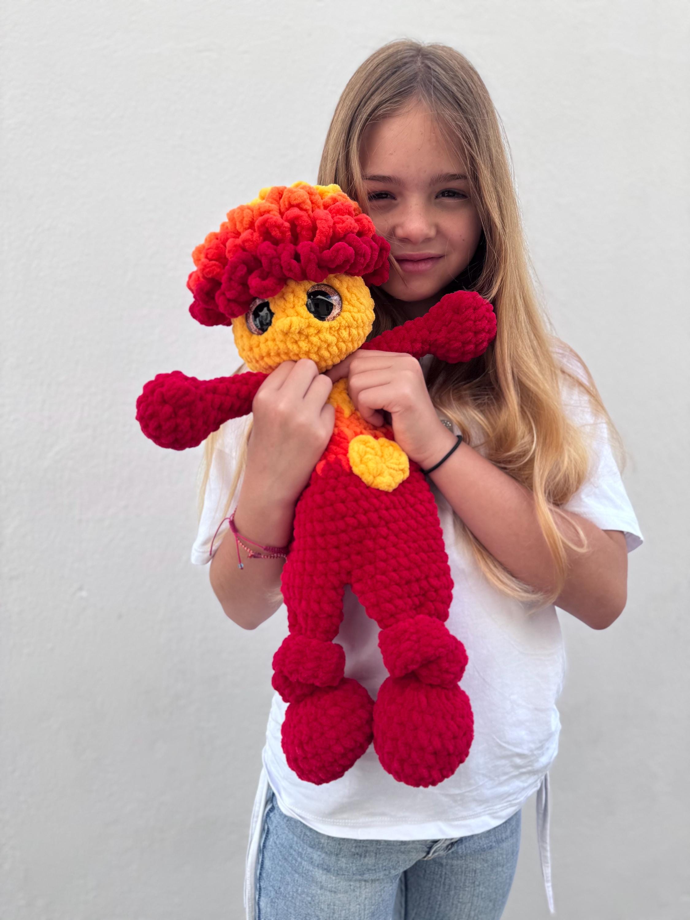 Fire Elements Crochet Pattern: Amigurumi Snuggler Plush Toy (PDF ...