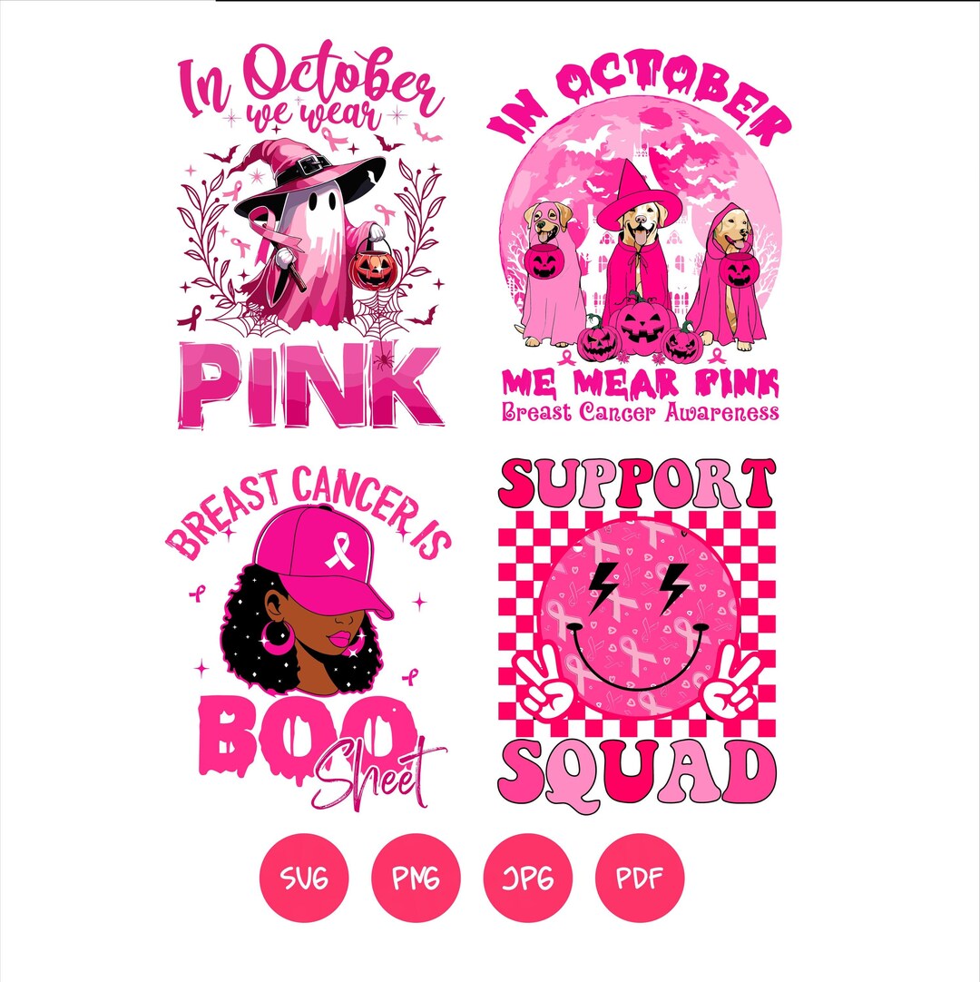 Support Squad Svg Png, Breast Cancer Football Png, Game Day Pink Bow ...