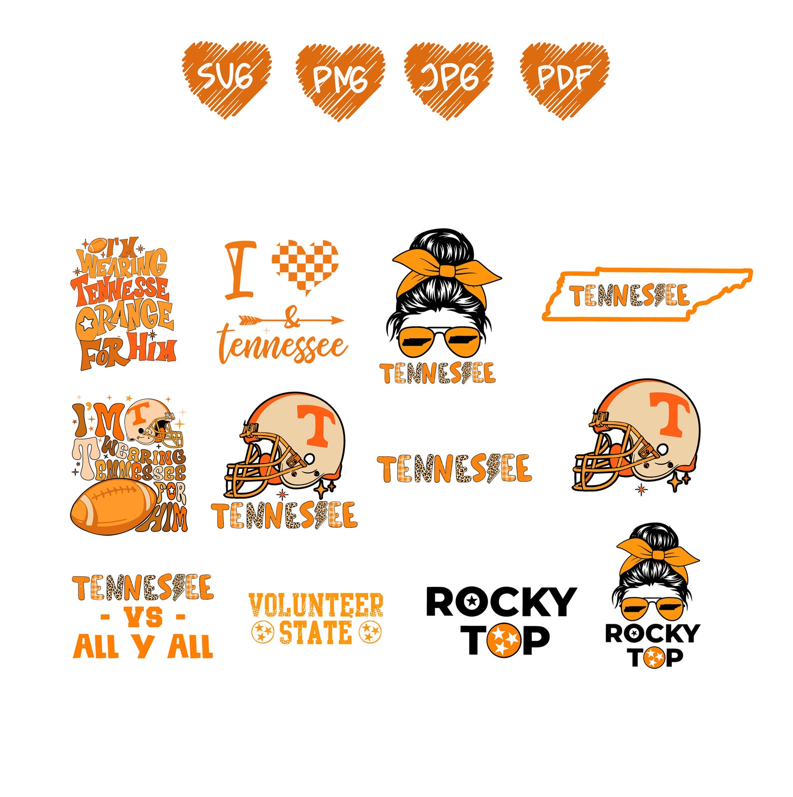 Tennessee Volunteers SVG, PNG | University Sports | Football ...