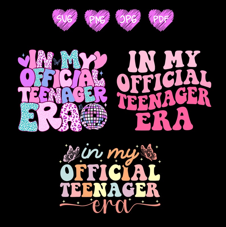 In My Official Teenager Era SVG Bundle, Teenager SVG, Teenager Era Svg ...