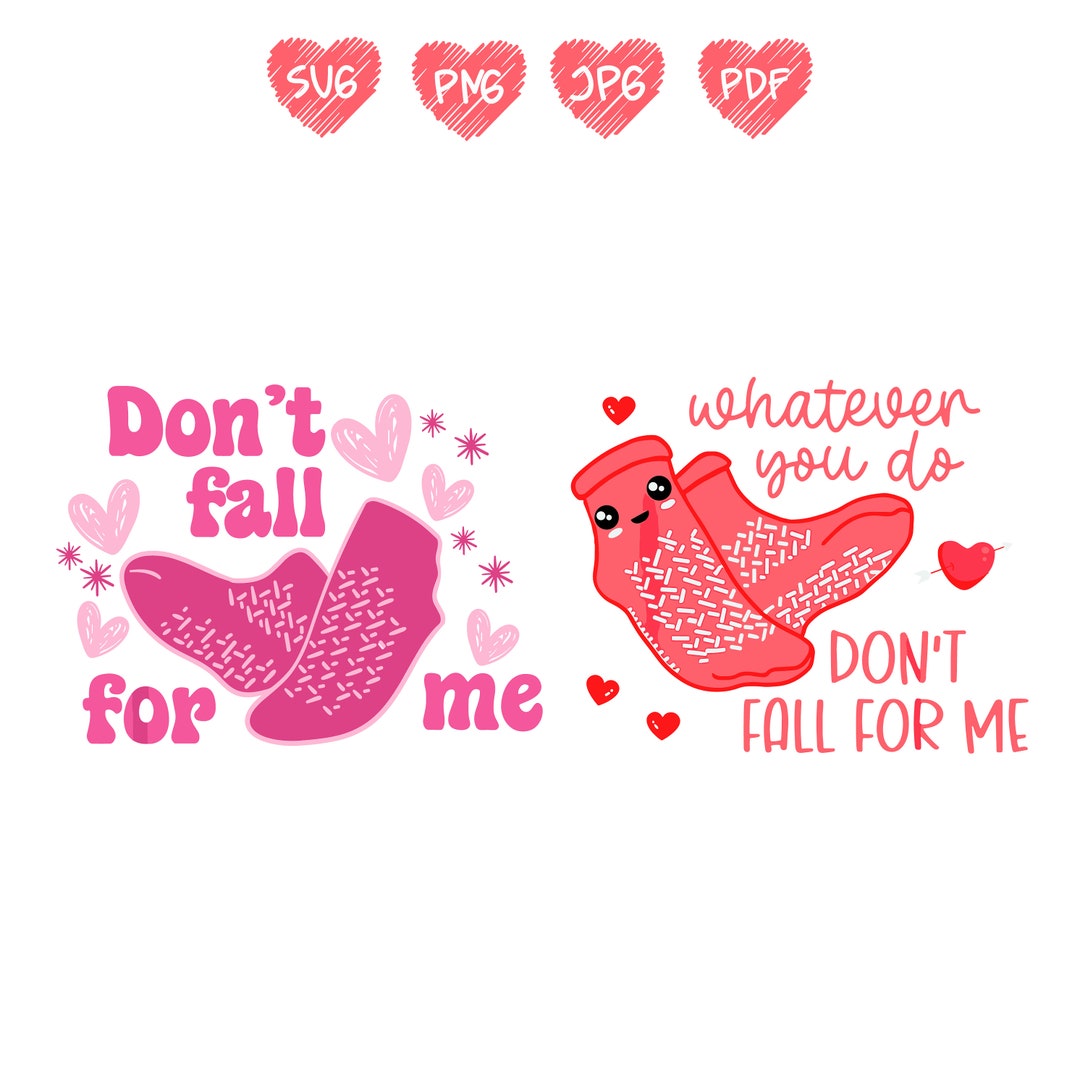 Warning: High Fall Risk PNG, SVG Funny Valentine's Day Digital Download ...