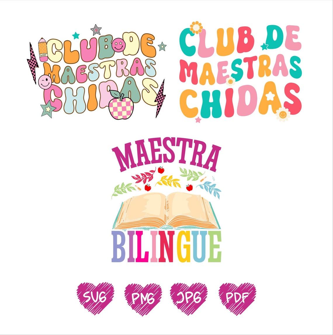 Spanish Teacher Svg Png, Mexican Flowers Teacher Png, Maestra Svg ...