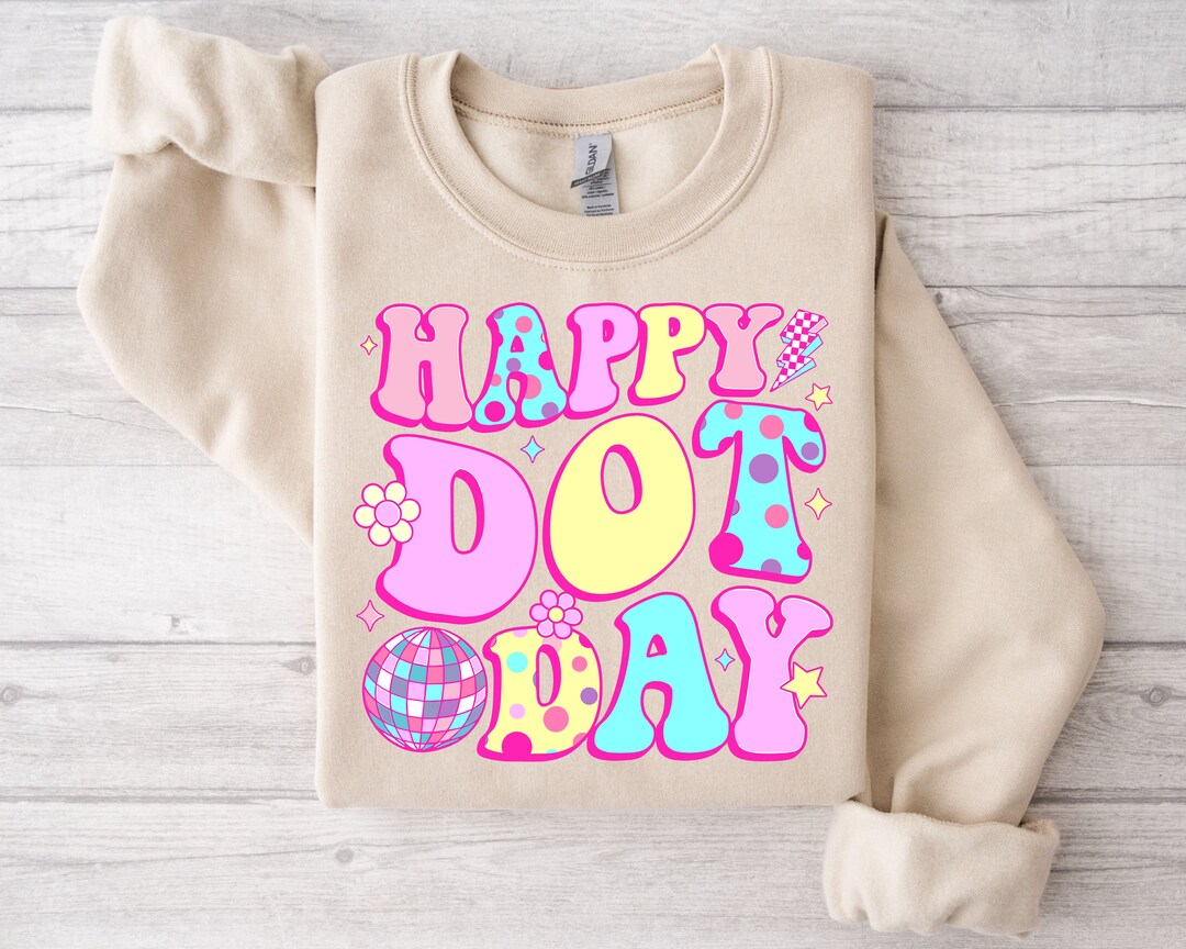 Dot Day Celebration SVG PNG , Happy Dot Day PNG, Rainbow Dot Day Art ...