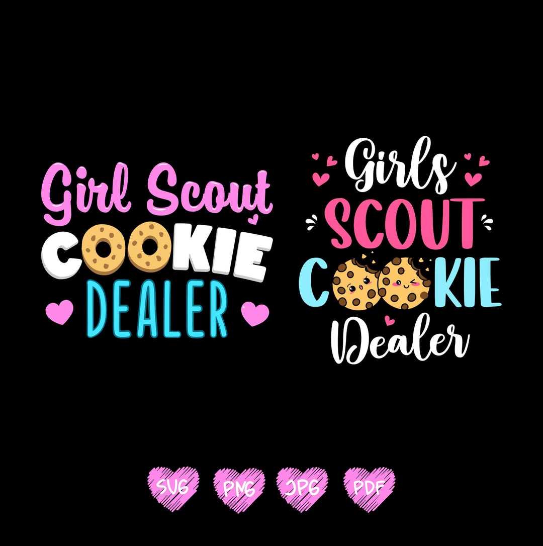 Girl Scout Cookie Dealer Girl Svg Png Cookie Dealer Girl Scout Svg