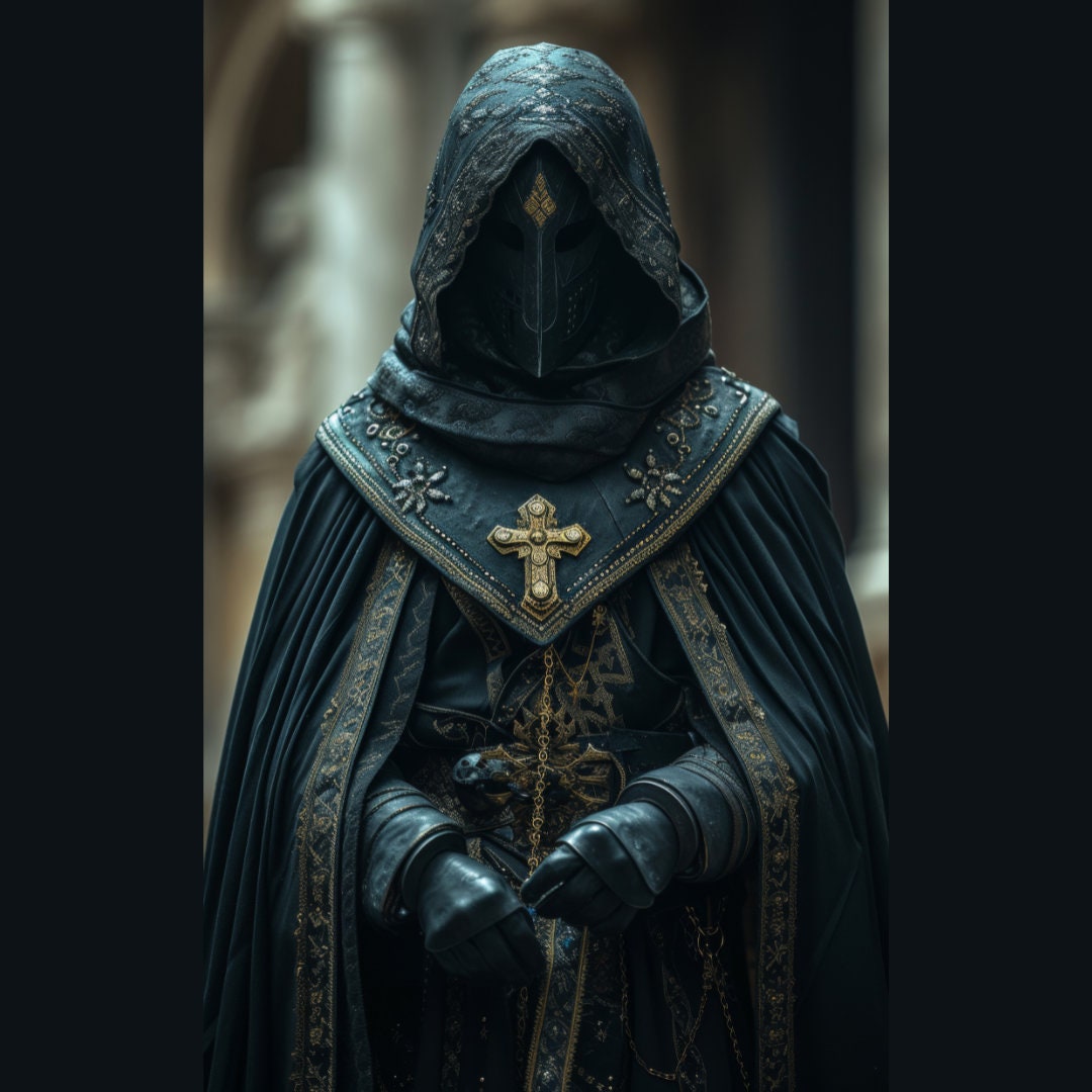 Midjourney the Dark Priest Collection1 Hyper-realistic Digital Art ...