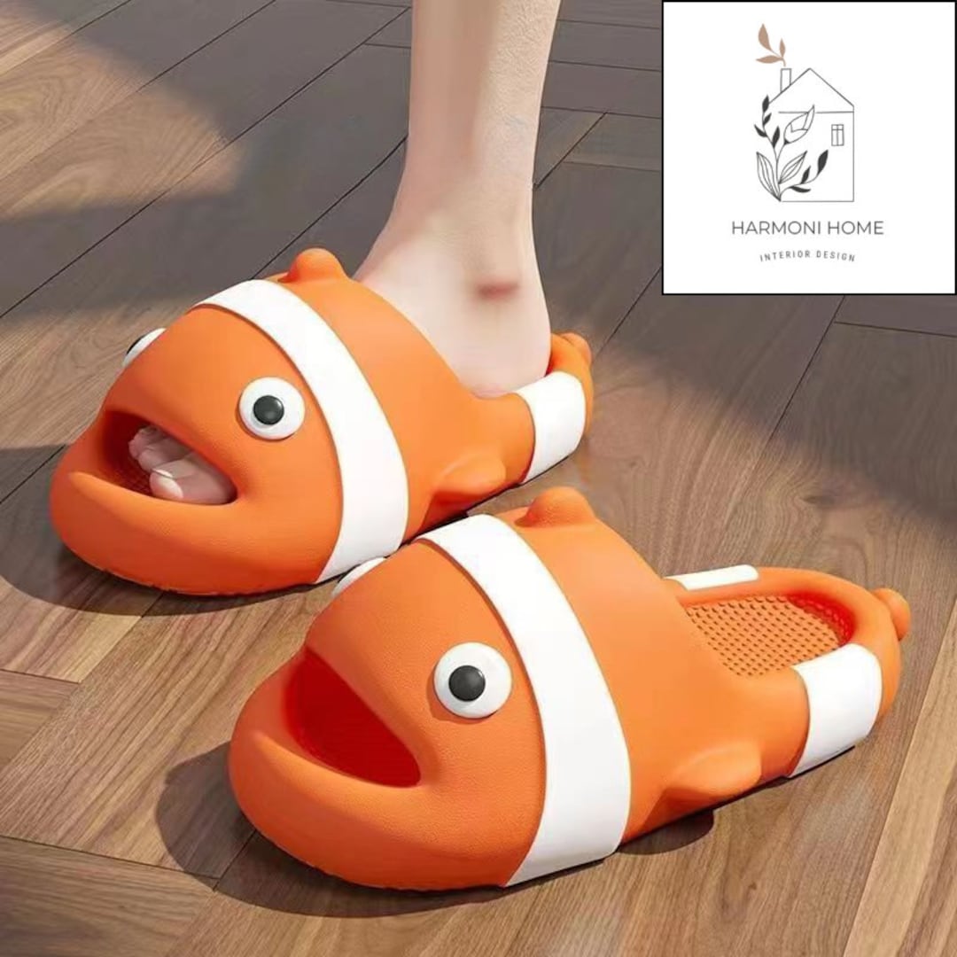 Fish Slippers, Flip-flops, Cozy Slippers, Winter Shoes, Fashionable ...