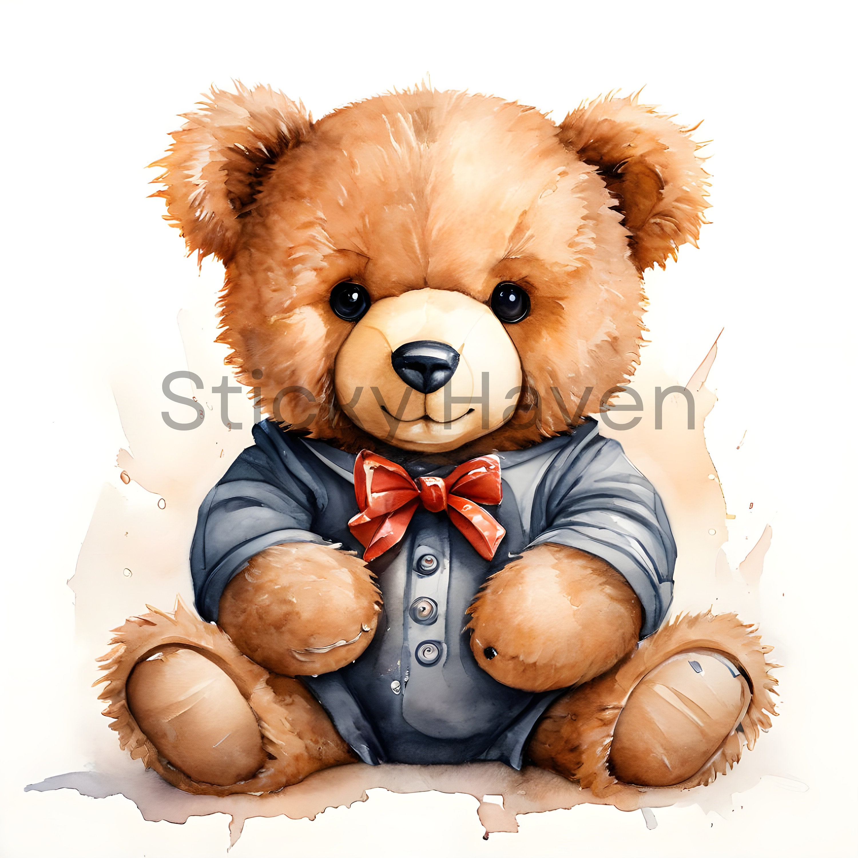 10 High Quality Artworks of Teddy Plush Bears blue Jpgs I Card Making ...