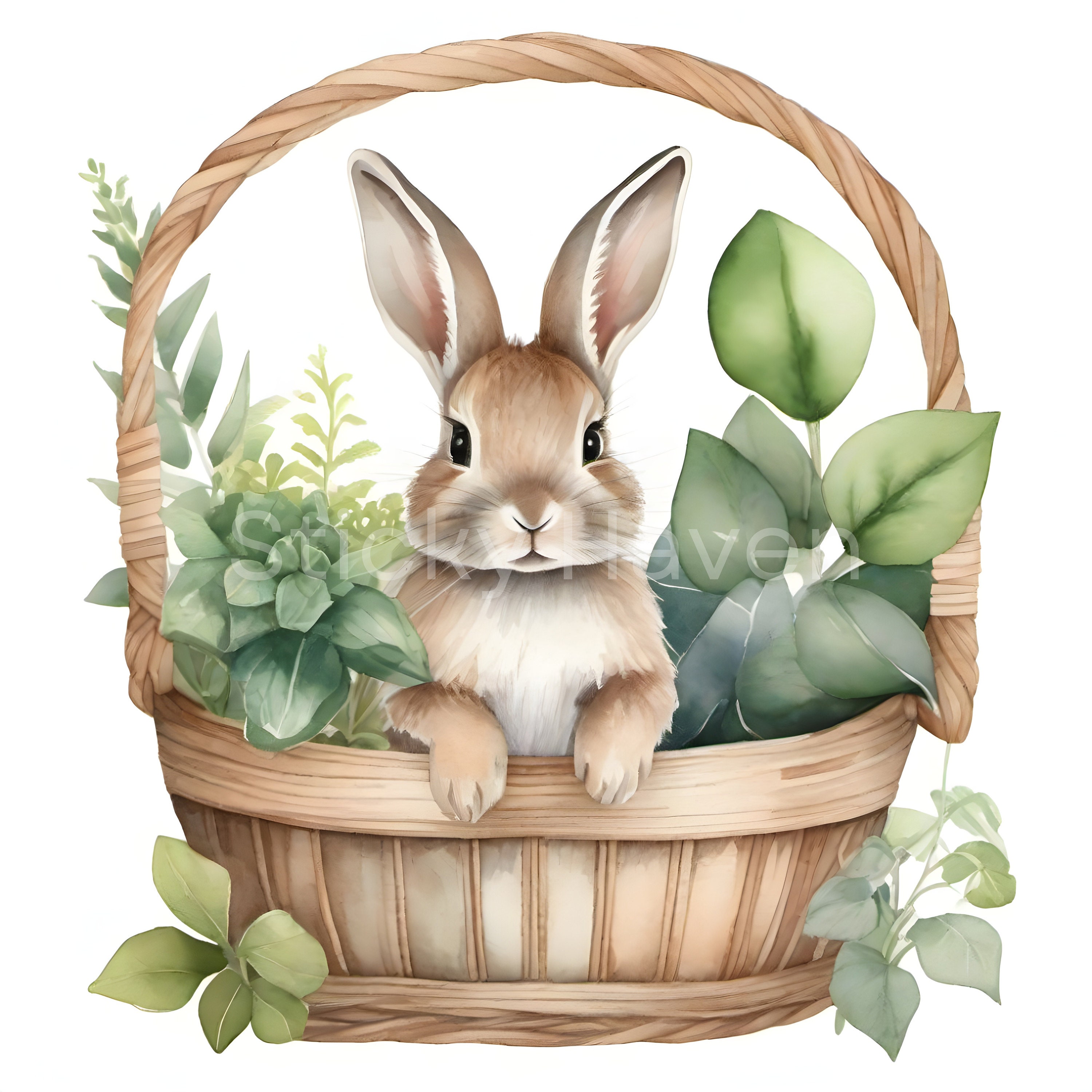 12 Adorable High Quality Artworks of Bunnies Jpgs Card Making, Digital ...