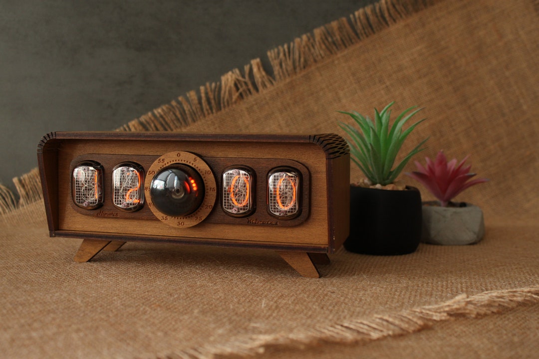 Nixie Clock In-12 Decatron Og-4, Nixie Alarm Clock, Modern Nixie, Neon ...