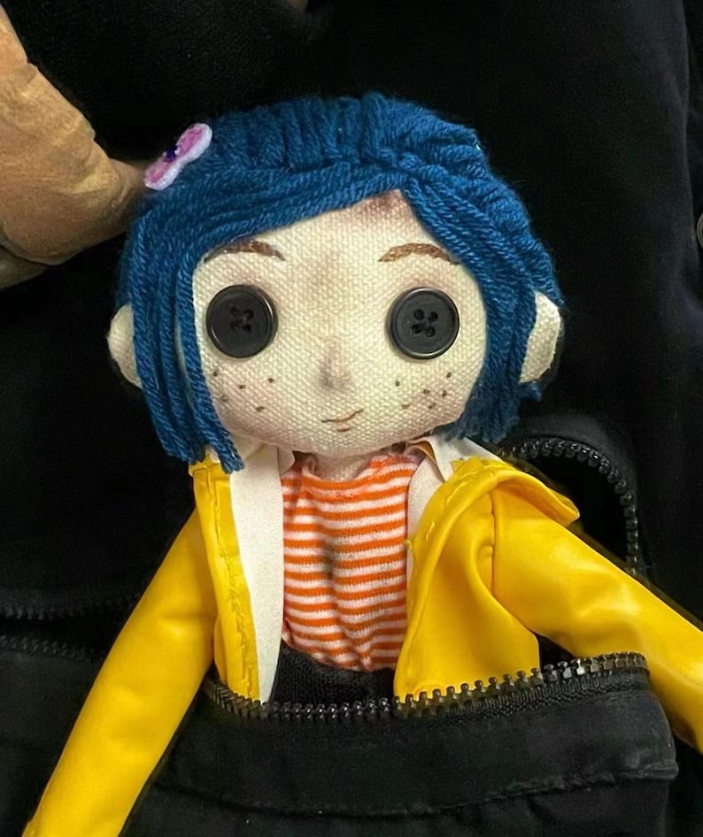Button Eye Doll/handmade Rag Doll/coraline Doll - Etsy