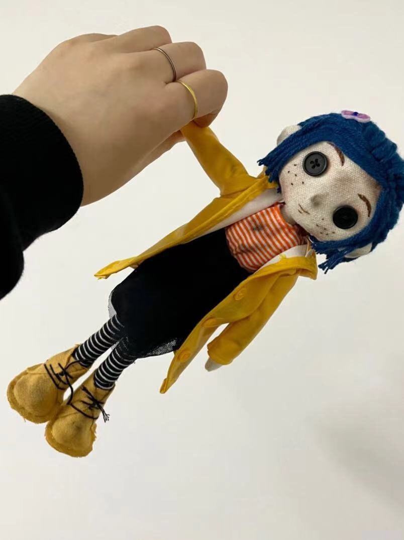 Button Eye Doll/handmade Rag Doll/coraline Doll - Etsy