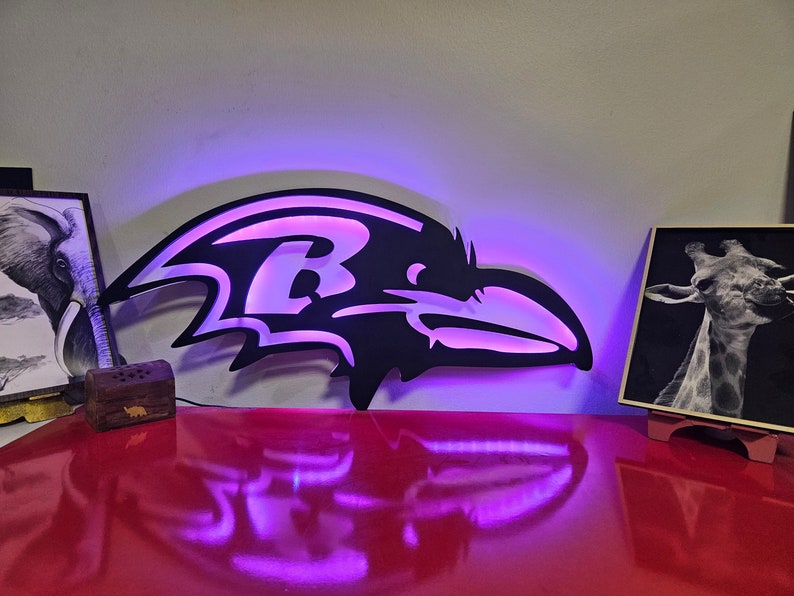 Baltimore Ravens Emblem Led Sign Lighted Baltimore Ravens Emblem ...
