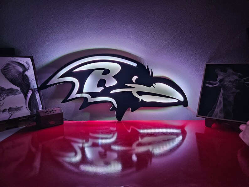 Baltimore Ravens Emblem Led Sign Lighted Baltimore Ravens Emblem ...