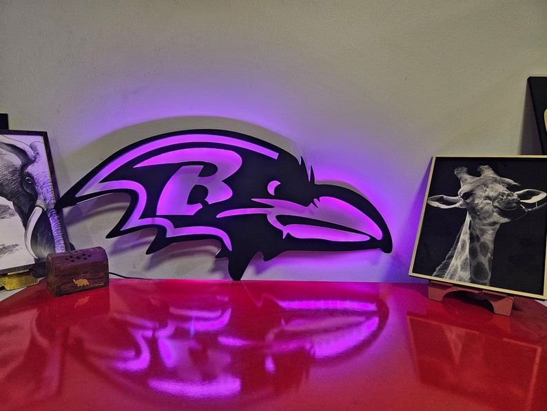 Baltimore Ravens Emblem Led Sign Lighted Baltimore Ravens Emblem ...