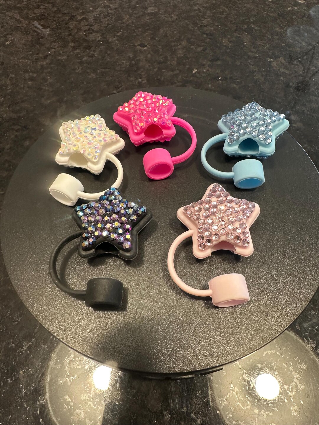 Star Bling Straw Cover - Etsy