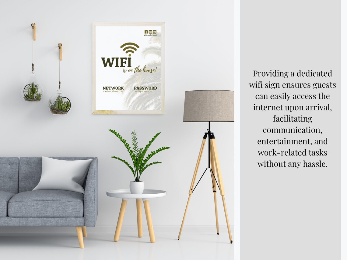 Editable Airbnb House Sign Bundle, Airbnb Signs Bundle Template, Wifi ...