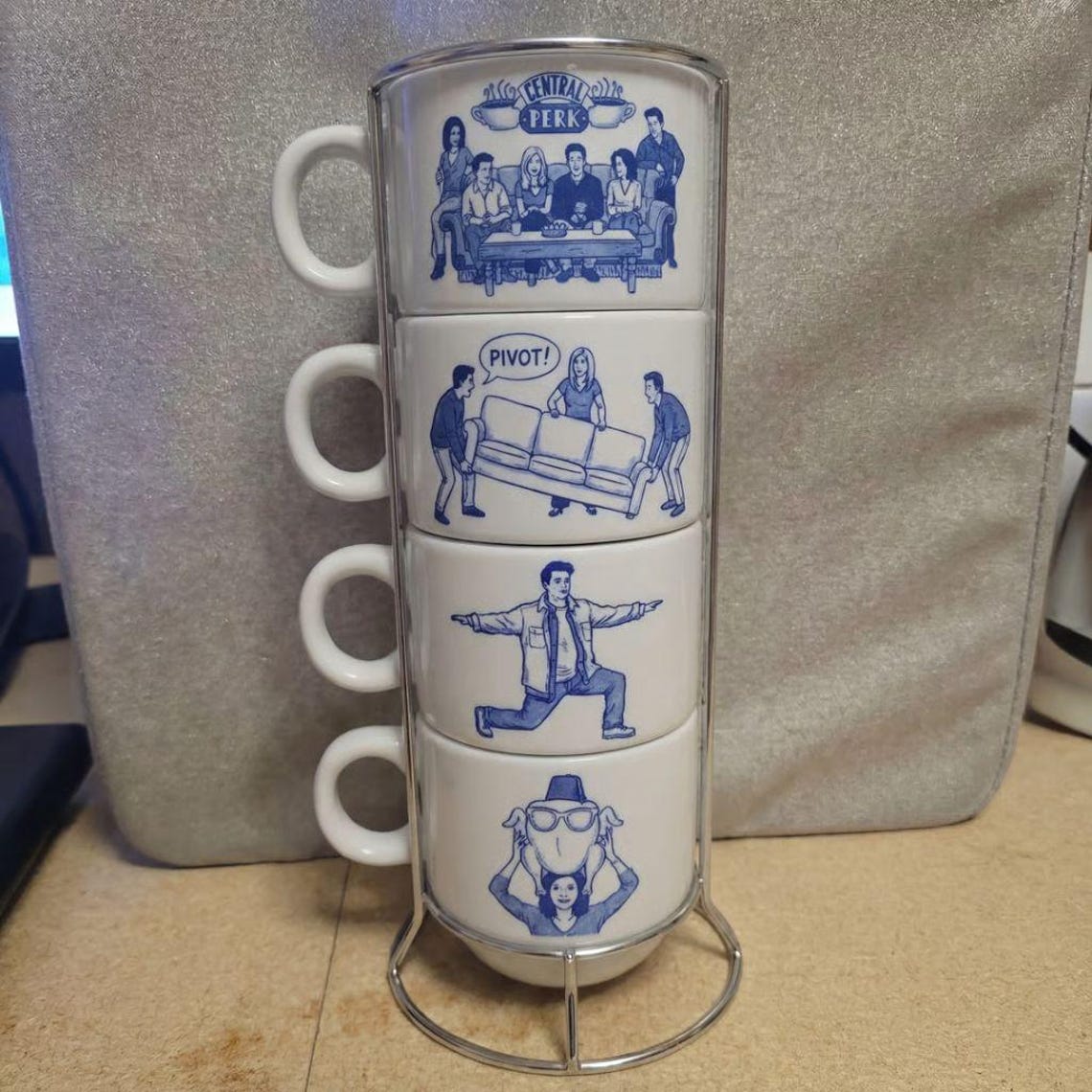 4 Pcs Friends Theme Coffee Cups Set - Etsy