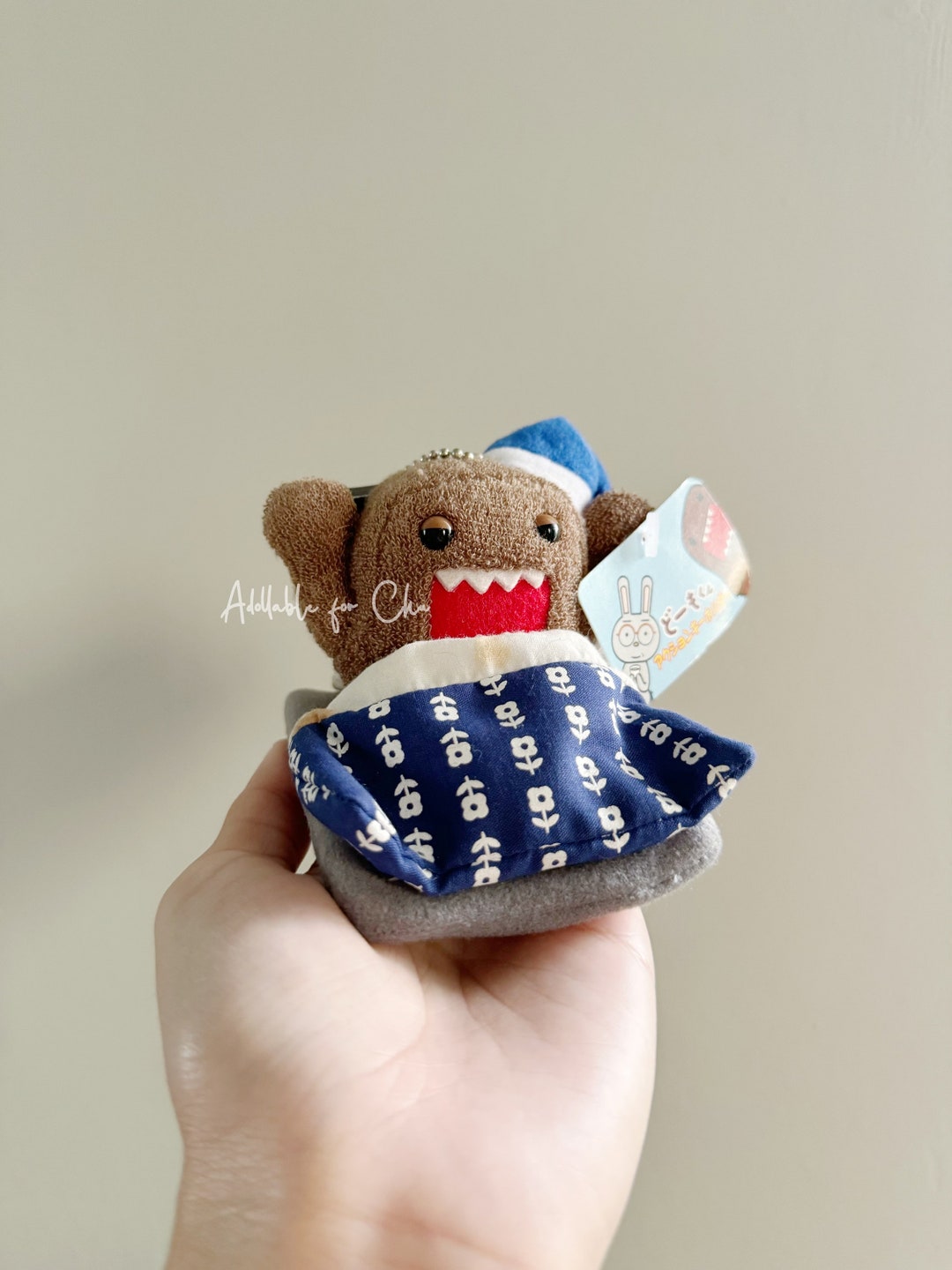 Domo Kun Sleeping Vibration Keychain Eikoh Soft Stuffed Toy Plush - Etsy