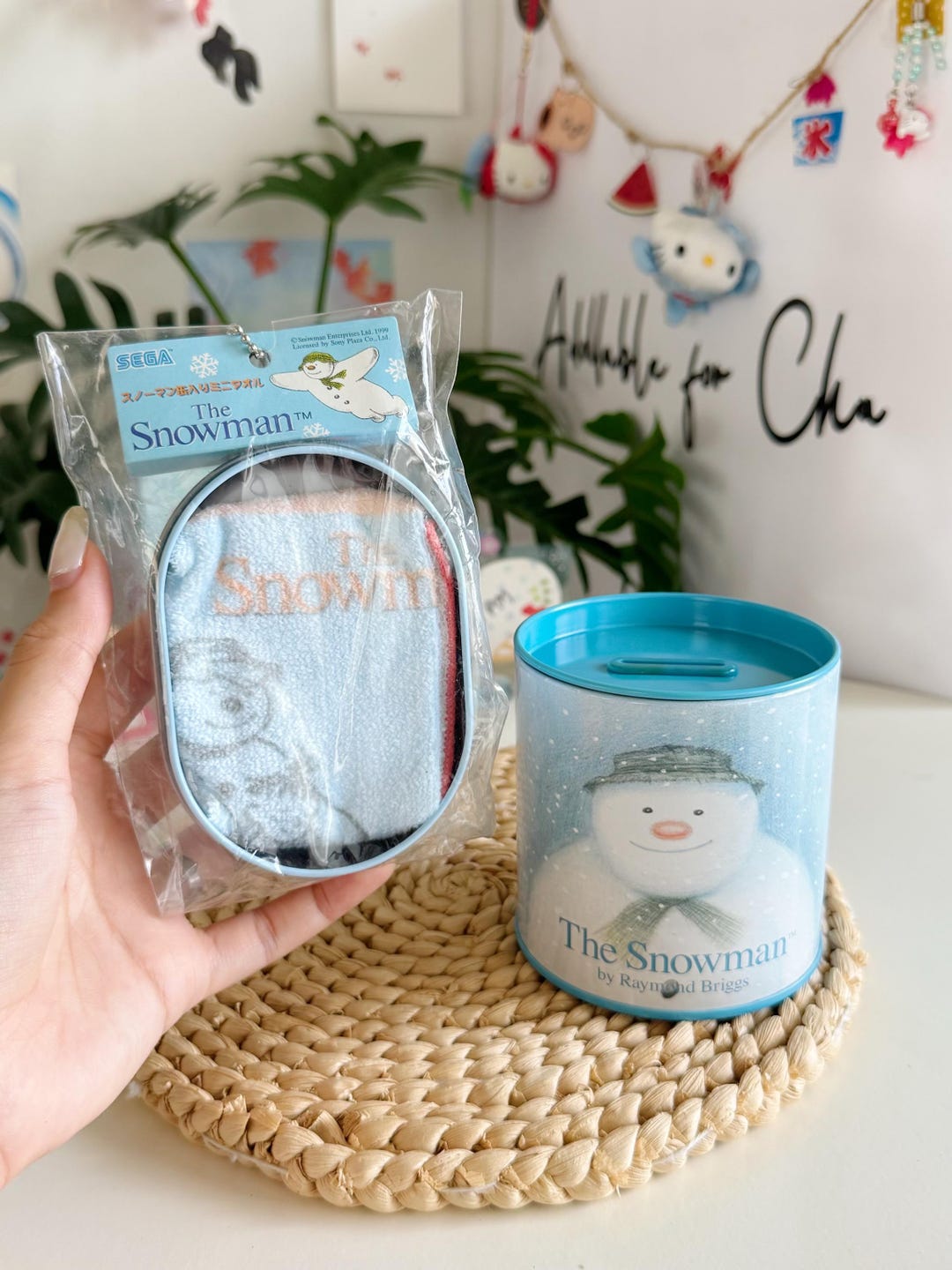 The Snowman Raymond Briggs Napkin Box 1999 & Piggy Bank 2005 - Etsy