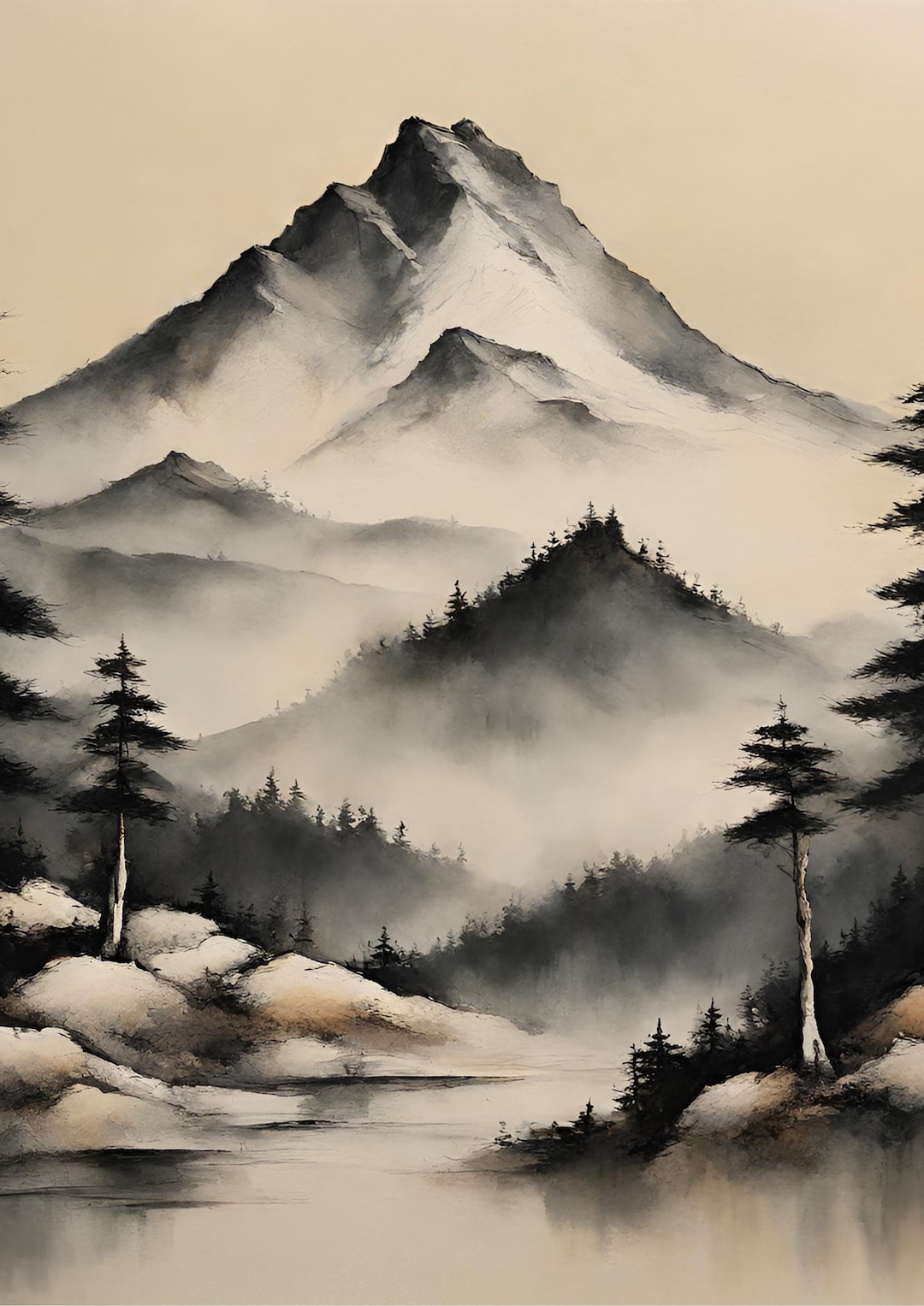 Japanese Art A3 Format - Etsy