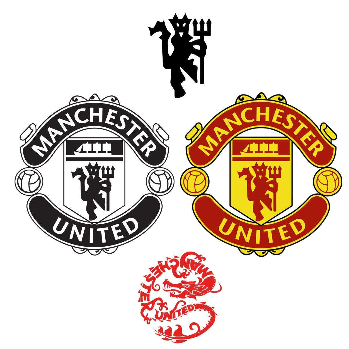 Manchester United Logo Red Devils SVG Digital Download - Etsy