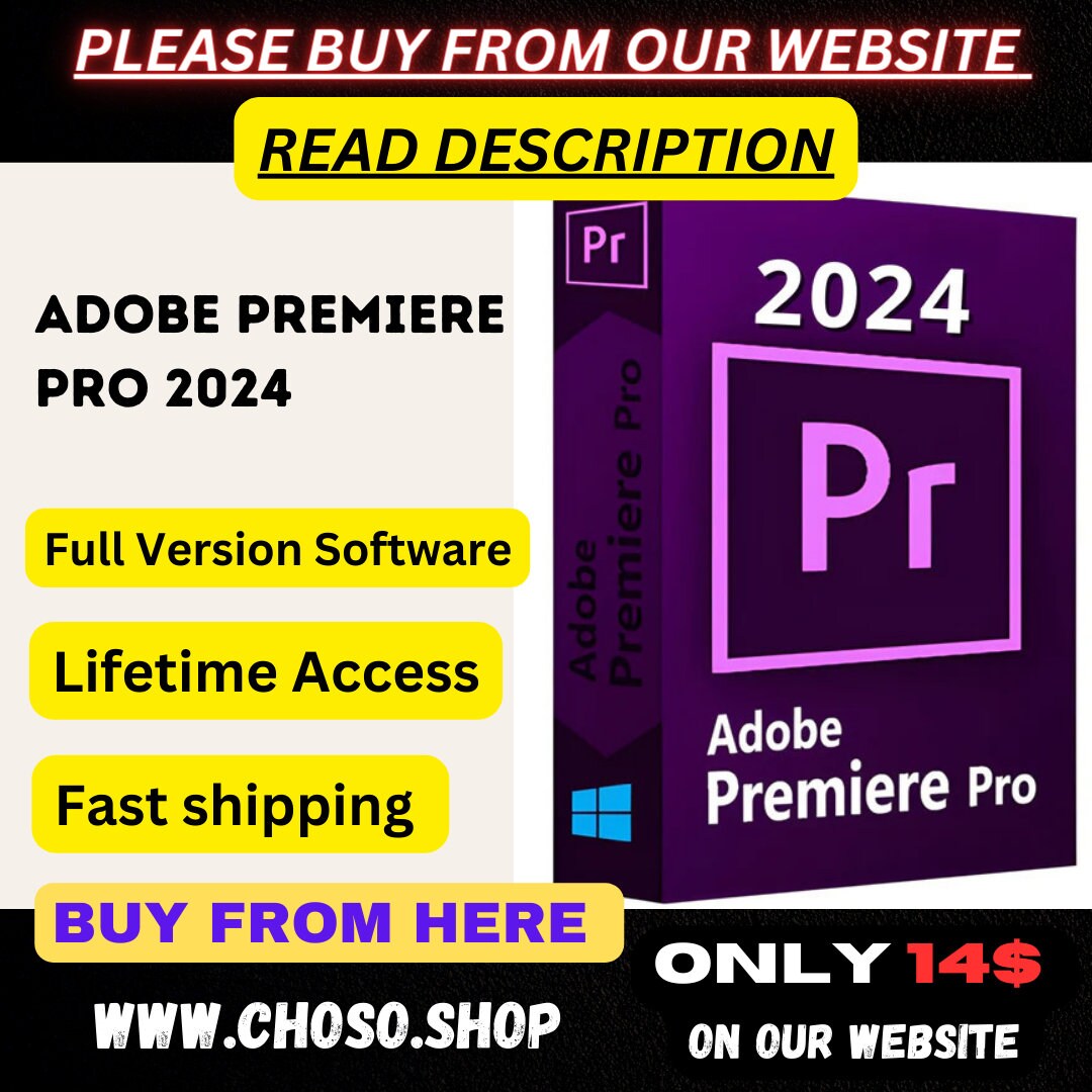Adobe Premiere Pro 2024 Desktop - Etsy