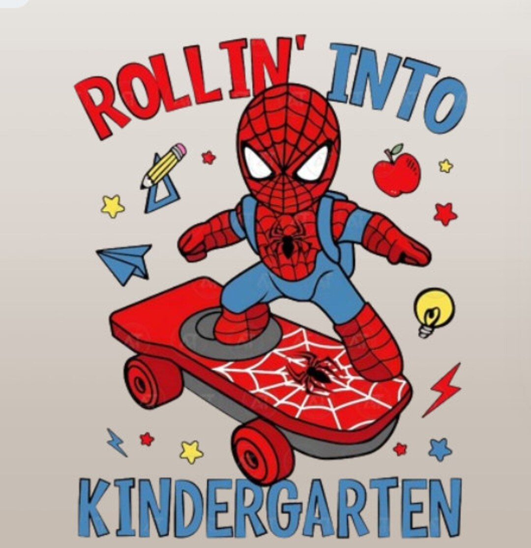 Rollin' Into Kindergarten Cartoon Png, School Grade Png, First Day of ...