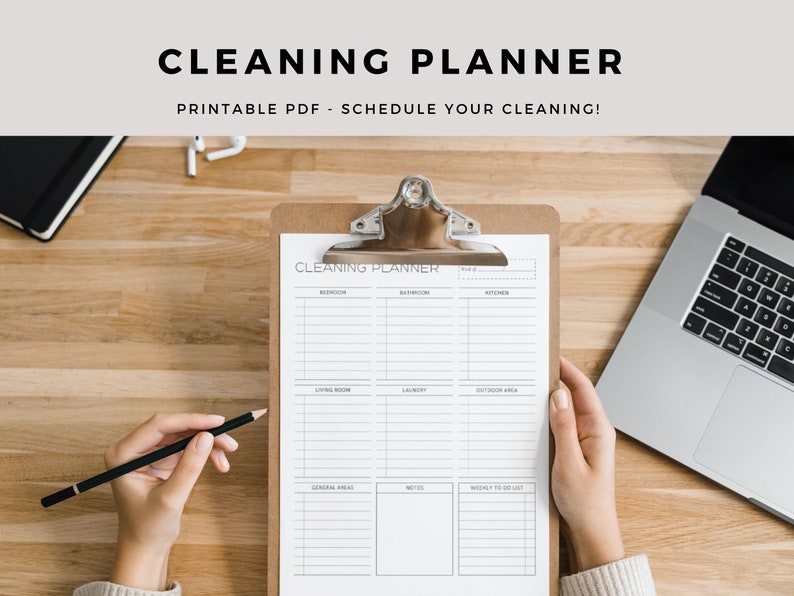 Room Cleaning Planner, Cleaning Checklist, Cleaning Schedule, Cleaning ...