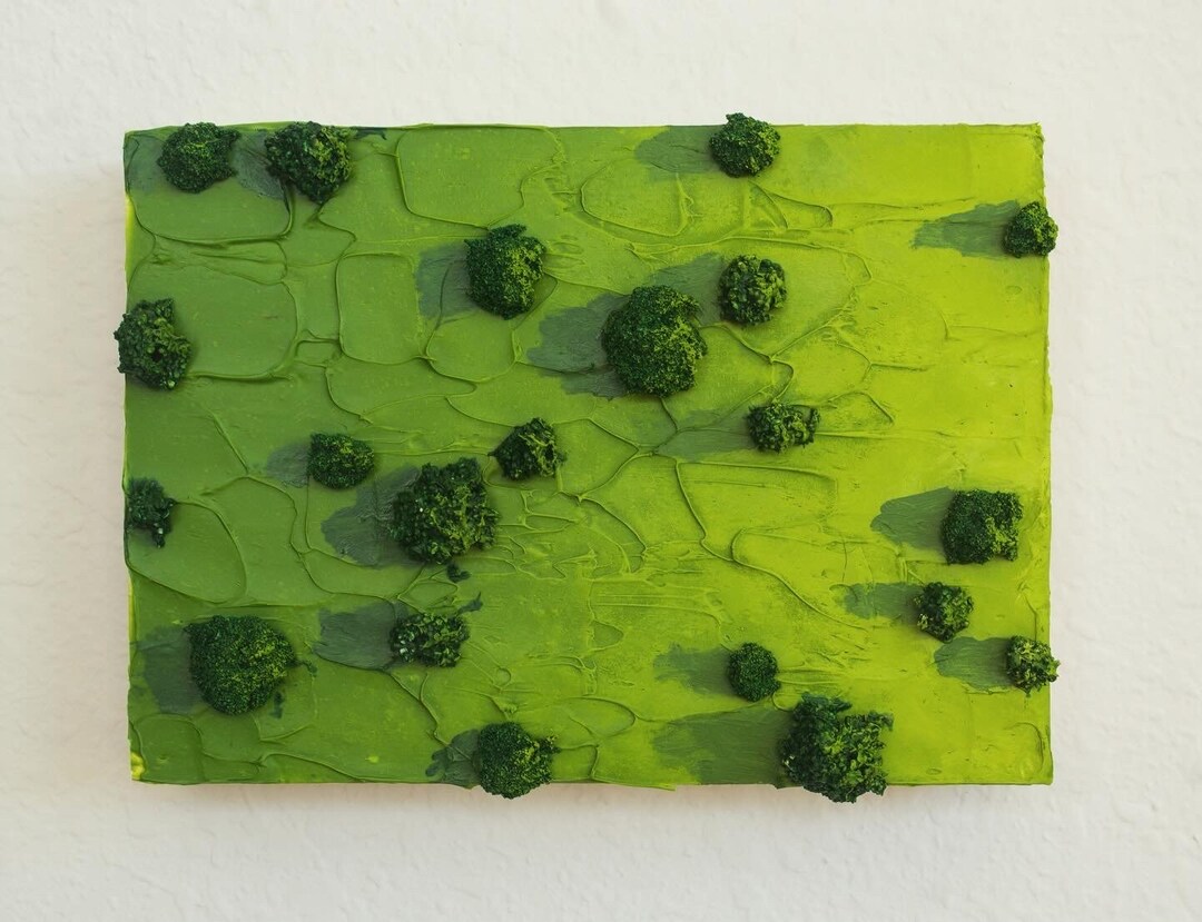 A Couple Acres 5x7 Abstract Acrylic Painting on Wood Original Painting ...