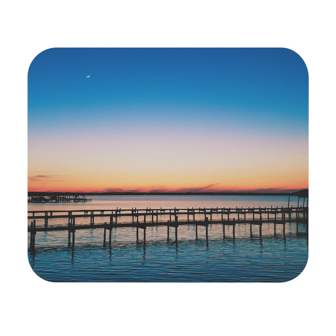 Vivid Dusk Water Front Design, Desk Decor, Office Accessories, Desk ...