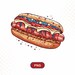 4th of July PNG / Hot Dog USA Graphics PNG / Files / Commercial Use ...