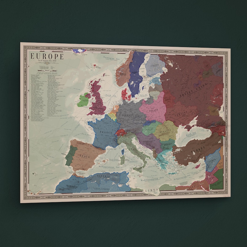 Cold War Maps of Germany - Etsy UK