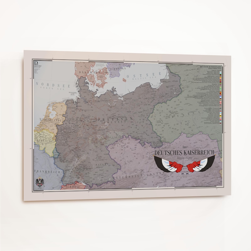 Historical German Maps - Etsy UK