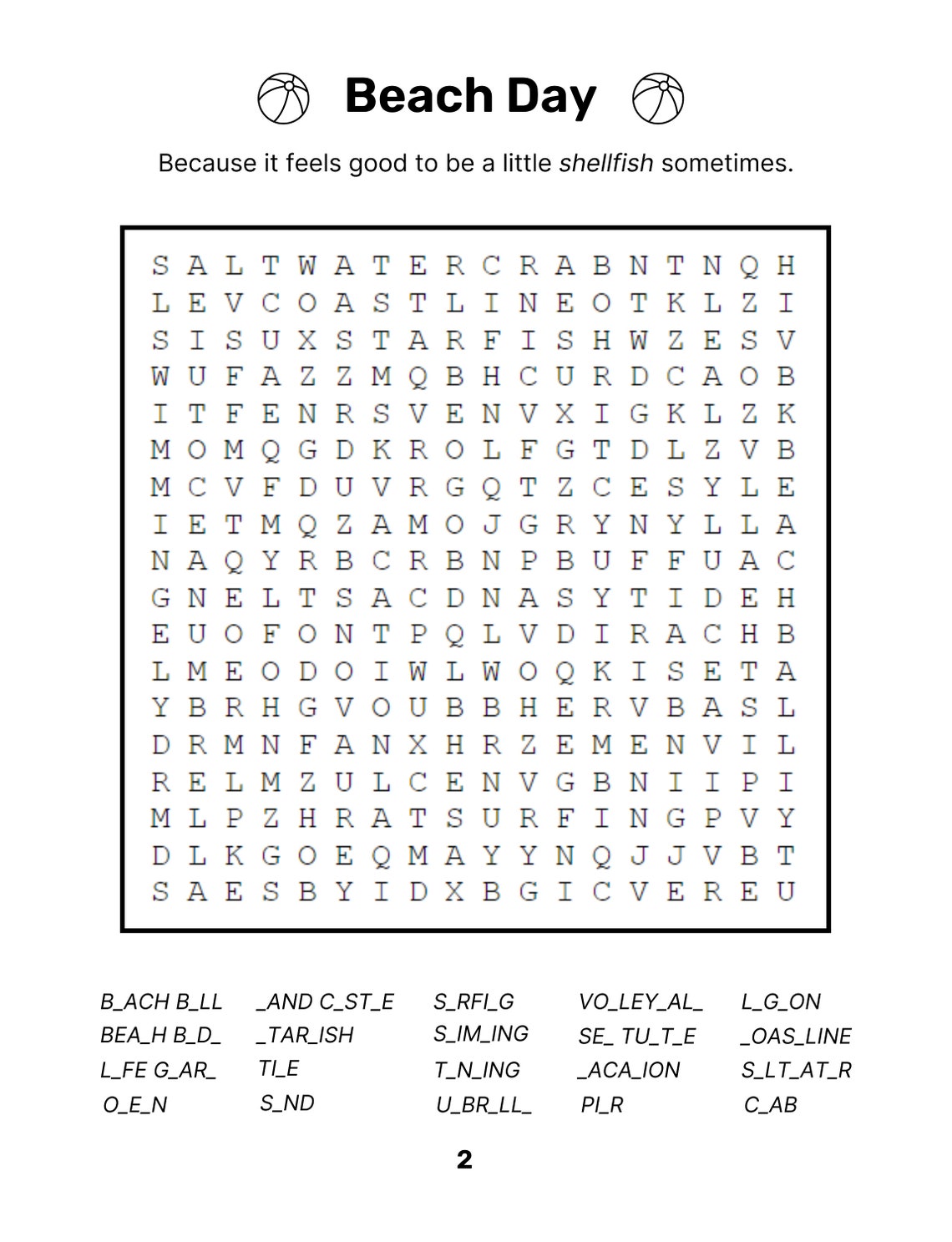 Missing Link Wordsearch Puzzle New Type of Word Search Double the ...