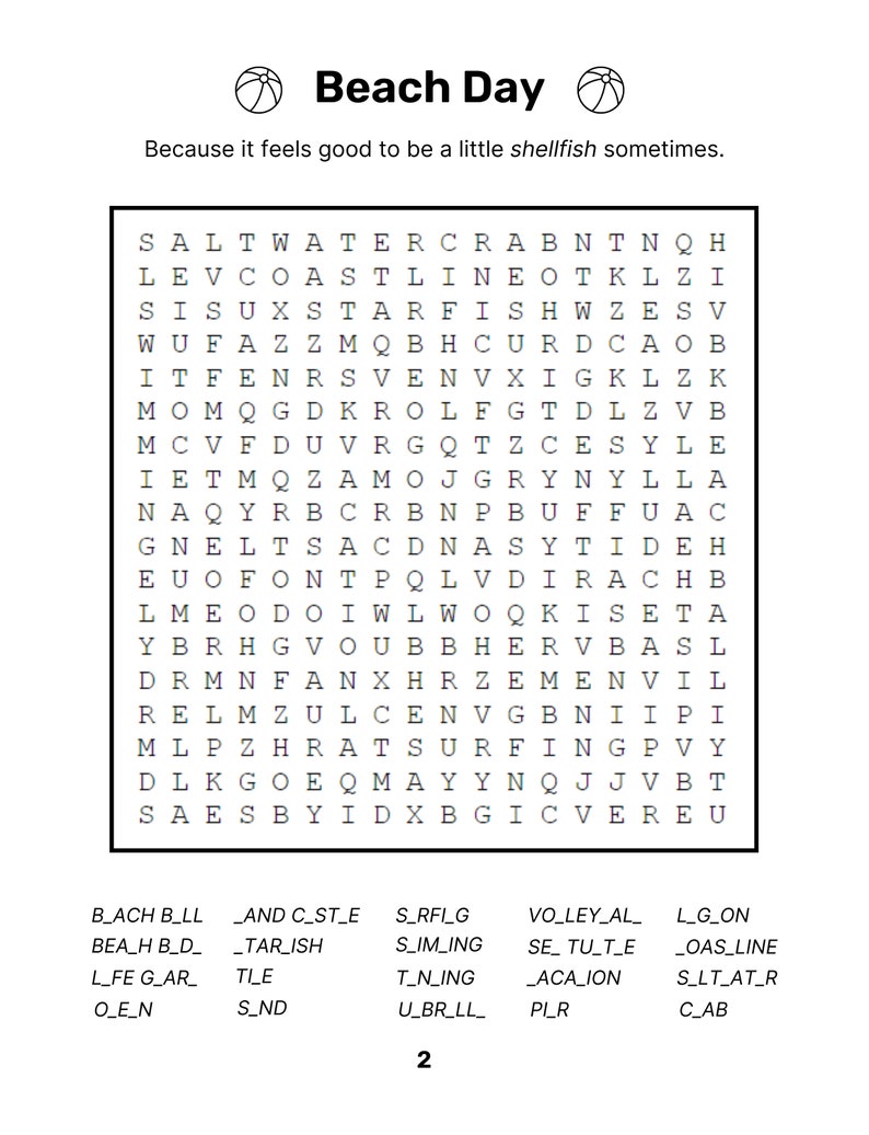 Missing Link Wordsearch Puzzle New Type of Word Search Double the ...