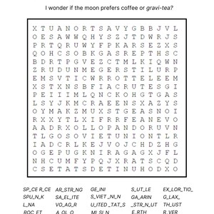 Missing Link Wordsearch Puzzle New Type of Word Search Double the ...