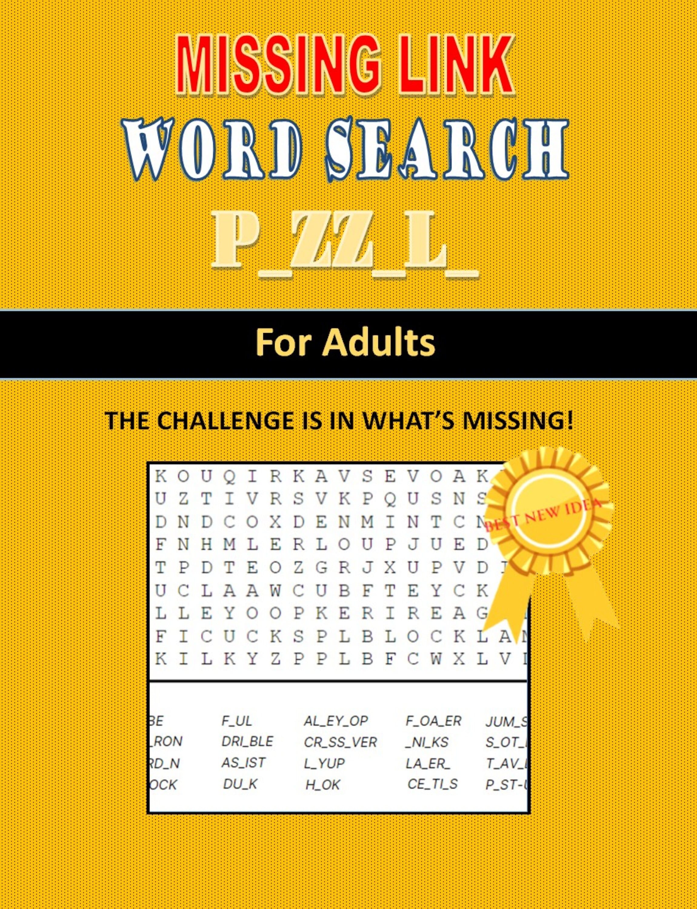 Missing Link Wordsearch Puzzle New Type of Word Search Double the ...