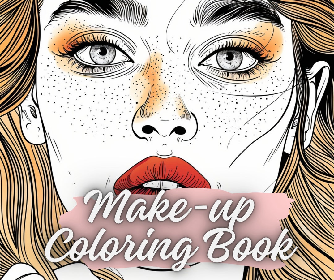 Pretty Faces Coloring Book 20 Women to Color Instant Download - Etsy