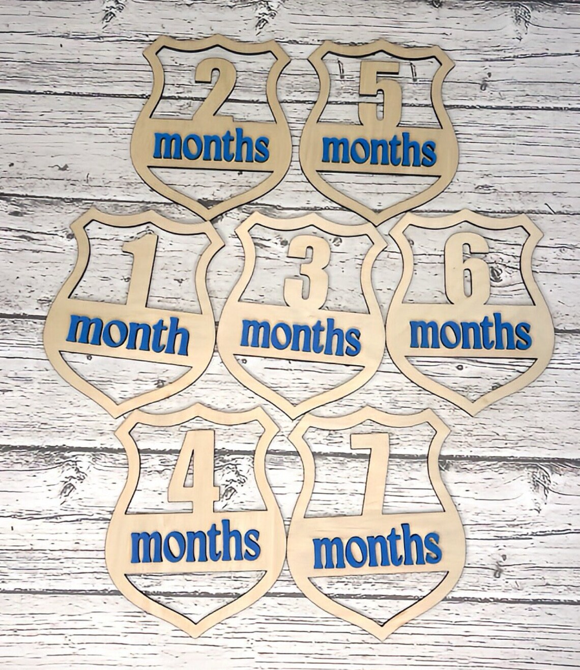 Police Milestone Card Baby Monthly Marker Newborn Law Enforcement Photo ...