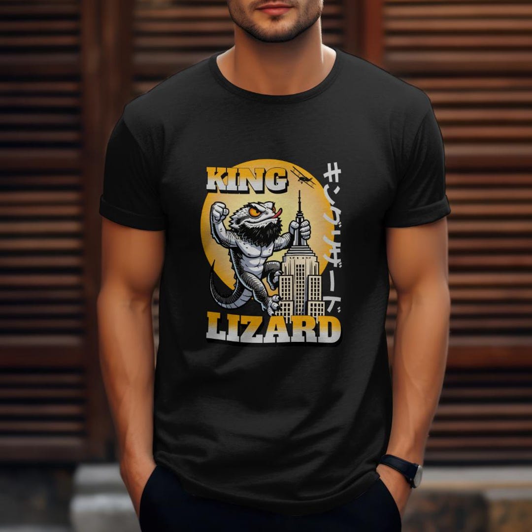 King Lizard Bearded Dragon Unisex Softstyle T-shirt | Reptile Tee - Etsy