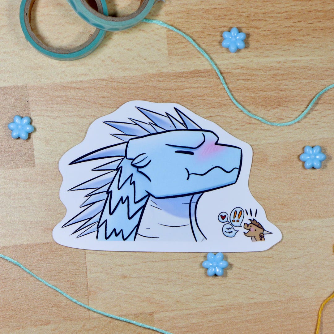 Winter the Icewing Vinyl Sticker | Original Fan-made Sticker - Etsy