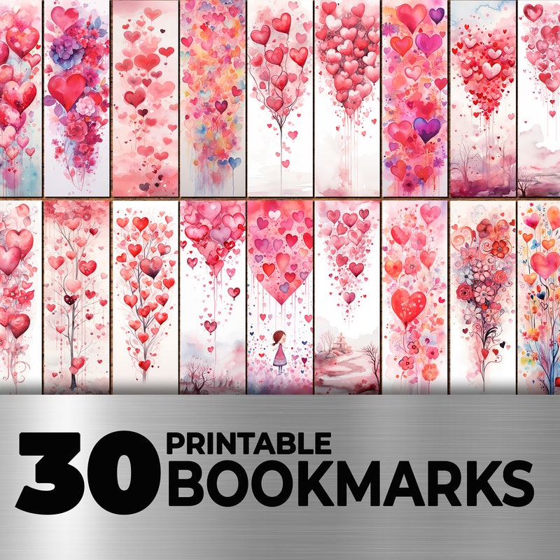 Valentine Days Bookmark - Etsy