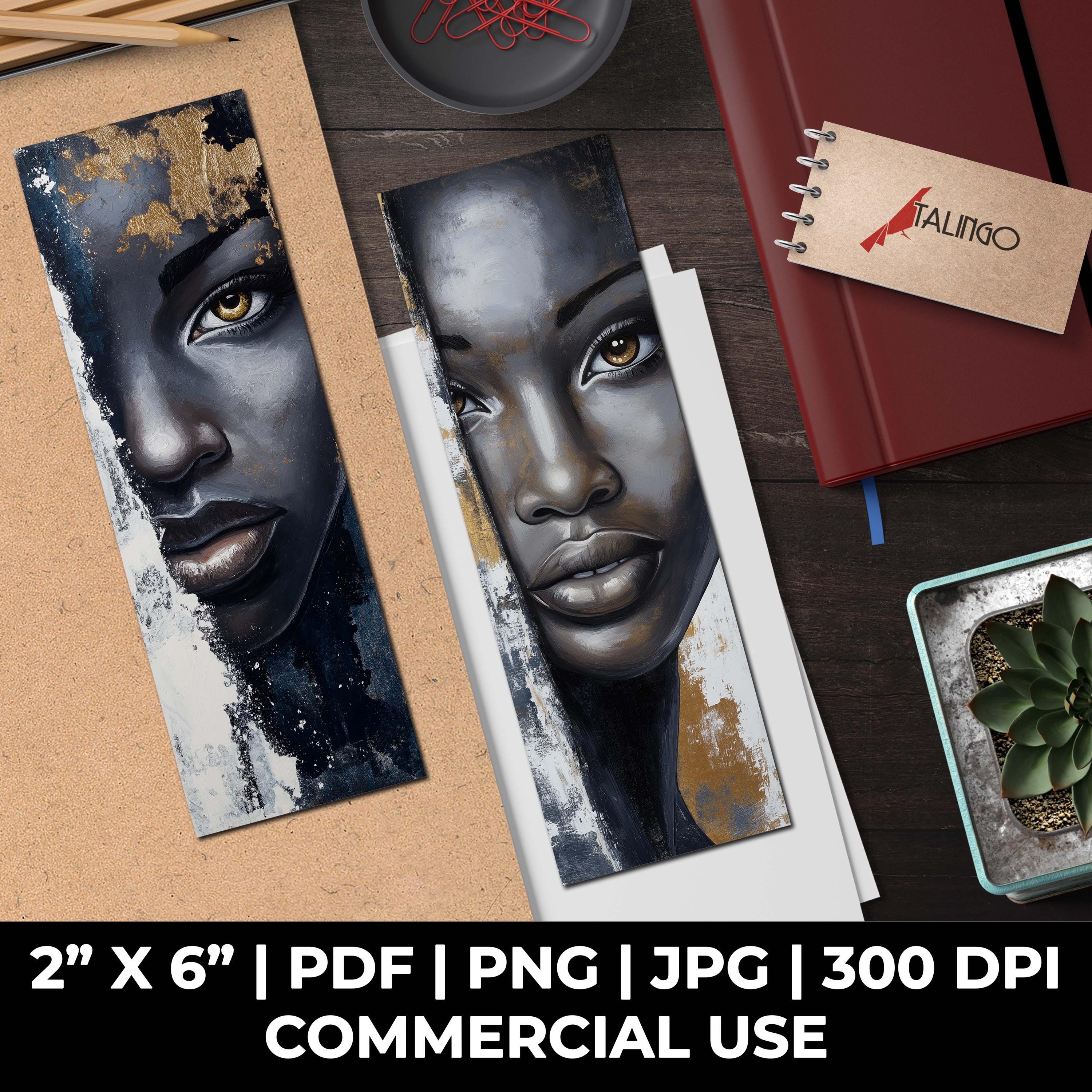 Beauty Black Woman African American Bookmarks Bookmark Sublimation ...