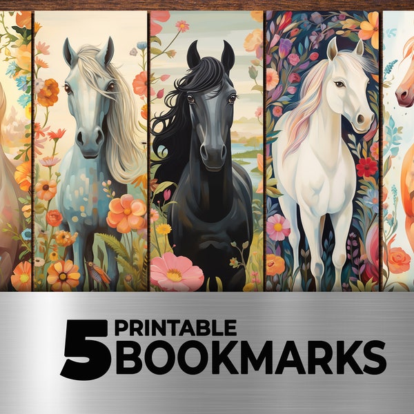 Horse Bookmarks - Etsy