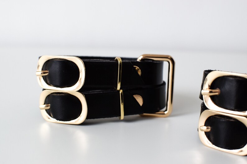 VEXARE Stylish Statement Leather Bracelet Stack doubles as Handcuffs ...