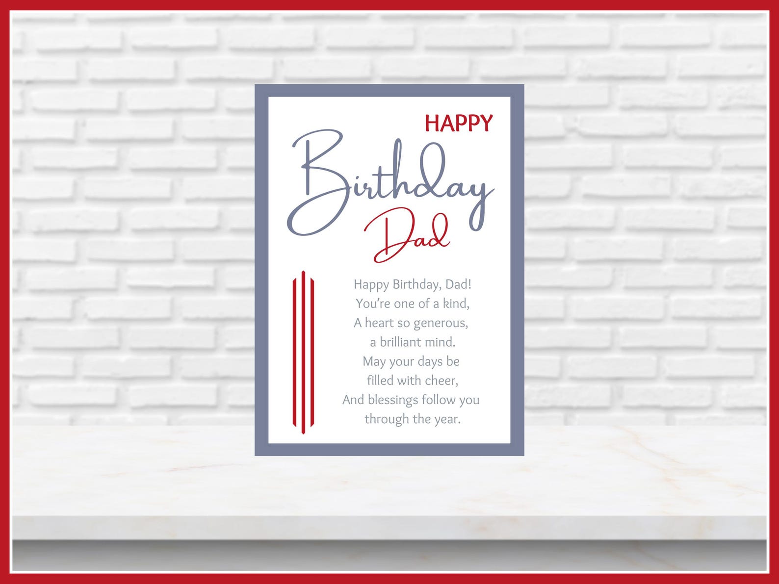Dad Birthday Poems Happy Birthday Dad Poem Print Birthday Quotes Poems ...