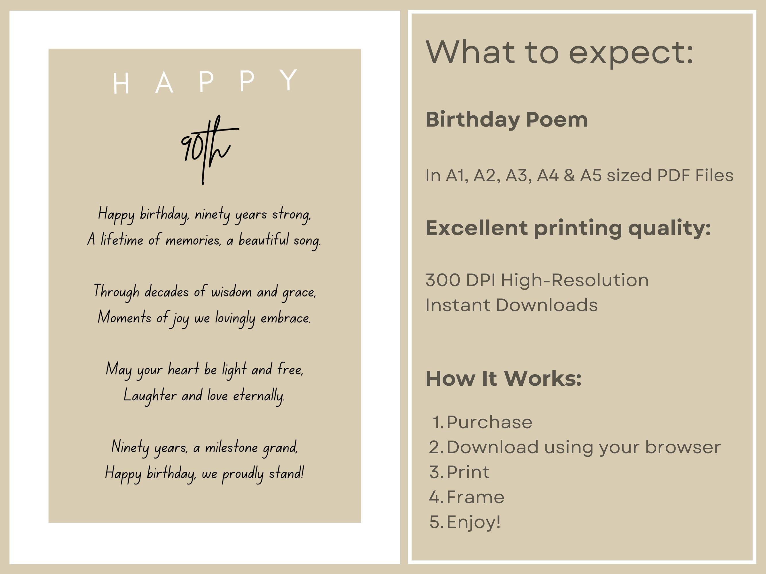 Happy 90th Birthday Poem